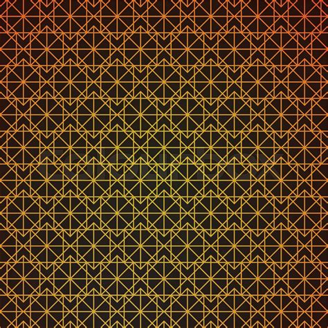Gold Geometric Retro Abstract Seamless Cube Pattern With Rhombuses Square Vintage Party