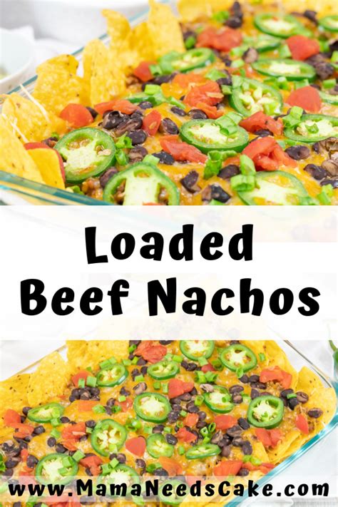 Loaded Beef Nachos Recipe Nachos Beef Recipes Nachos
