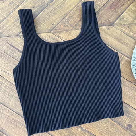 Sheike Basic Ribbed Crop Top Depop
