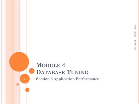 PPT Module 4 Database Tuning PowerPoint Presentation Free Download ID 3095303