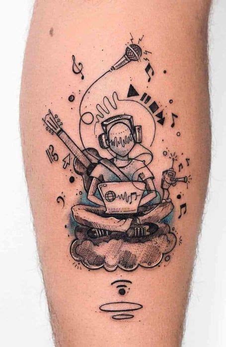 A Person With A Tattoo On Their Leg That Reads Instagramm And Has An