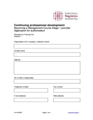 Fillable Online Continuing Professional Development CPD Becoming A