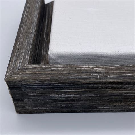 Rustic Frame For Canvas Art Gray Rustic Frame Floater Frame Etsy