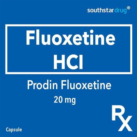 Rx Prodin Fluoxetine 20mg Capsule Lazada Ph