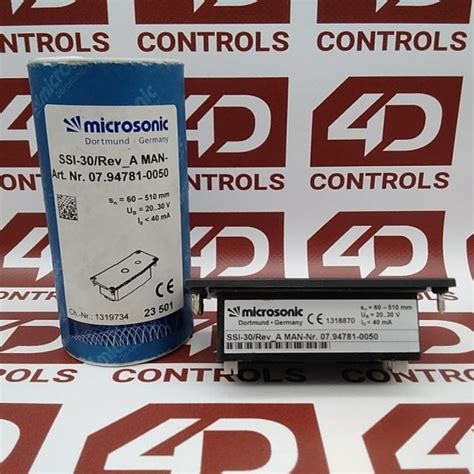 Ssi 30 Rev A Microsonic Ultrasonic Sensor 20 30v 40ma