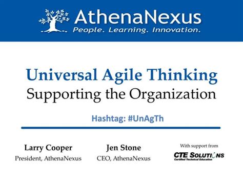 Universal Agile Thinking Supporting The Organization Pdf