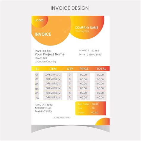 Premium Vector Free Vector Minimal Yellow Invoice Template Vector Design