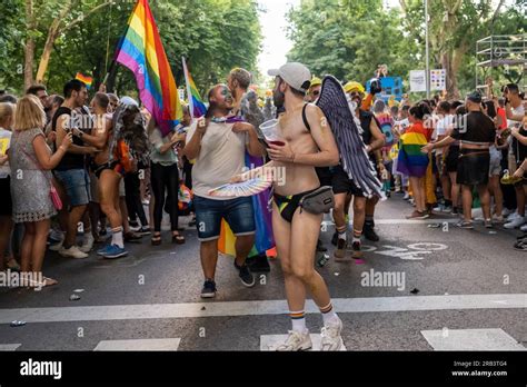 2023 07 01 Madrid Spain Pride Parade This Is The Climax Of Th Stock