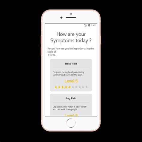 pure react native symptoms recording app by palliankit123 codester