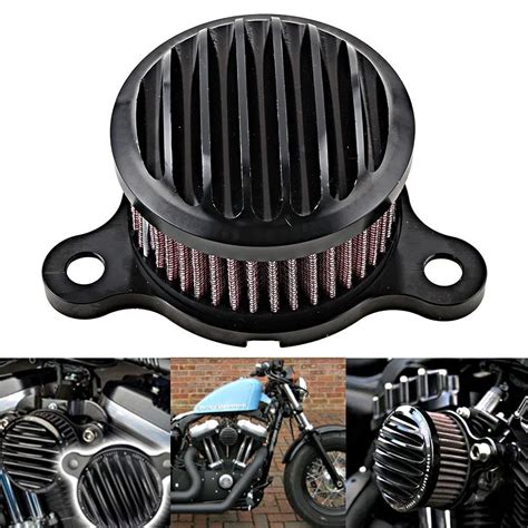 Black Air Cleaner Intake Filter For Harley Sportster 883 1200 XL 2004