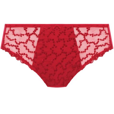 Fantasie Ana Brief Panty Underwear Red Fl6705red Poinsettia
