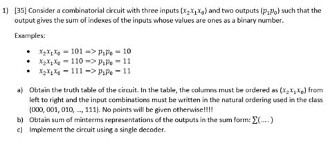 solved [35] consider a combinatorial circuit with three