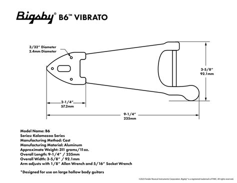 Bigsby Tailpiece B6g Gold Sporthitech