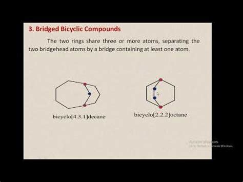 Unit 3 Organic Chemistry Naming Bicyclic Compounds