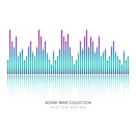 Diseño de vector de ecualizador de onda de sonido Vector Gratis