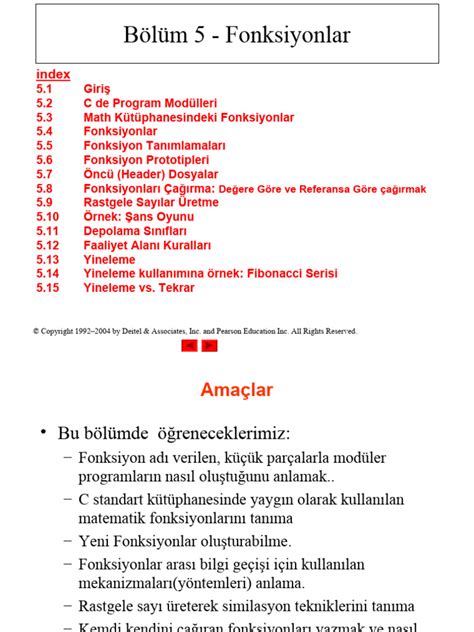 C Programlama 5 Pdf