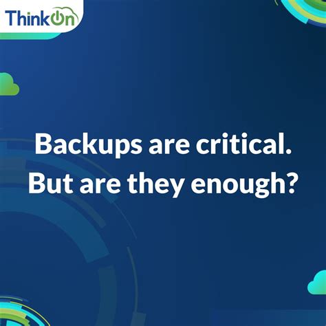 Thinkon On Linkedin Dataprotection Businesscontinuity Dpaas Databackup
