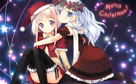Free Cute Anime Girl In Christmas Picture Wallpaper Wallpapers Hd