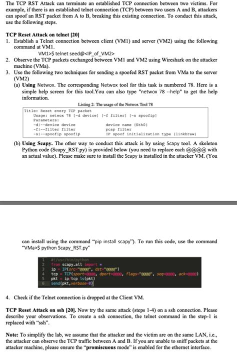 The Tcp Rst Attack Can Terminate An Established Tcp
