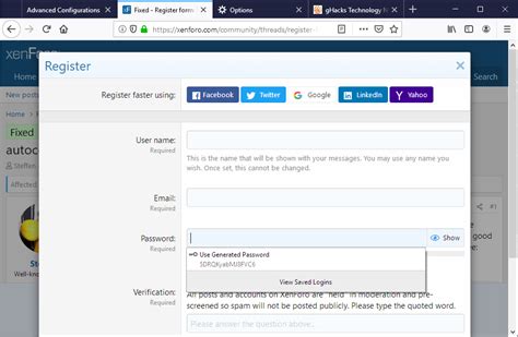 Firefox 69 Gets A Password Generator Ghacks Tech News