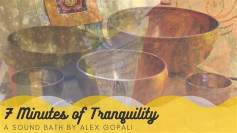 7 Minute Tibetan Singing Bowl Meditation Music For Tranquility Youtube