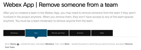 No Option To Remove Team Member Cisco Community