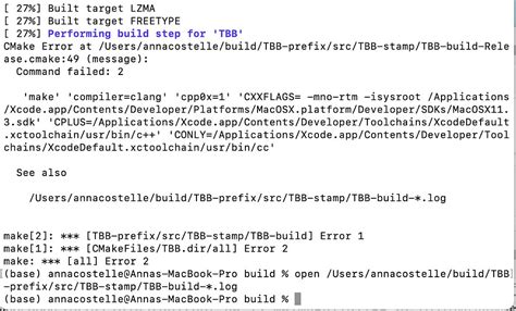 Error With Tbb Build On Macos Root Root Forum
