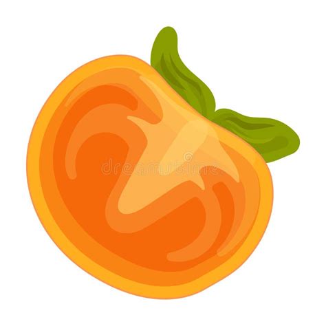 Caqui Vector Icono Icono Vector Icono Aislado Sobre Fondo Blanco Caqui