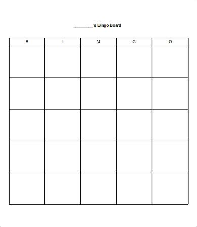 Blank Bingo Card Template Microsoft Word New Professional Template