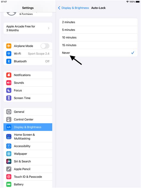 Prevent An IPad From Going To Sleep Sport Scope