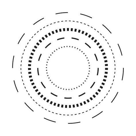 Premium Vector Black And White Abstract Circular Geometric Pattern Eps 10