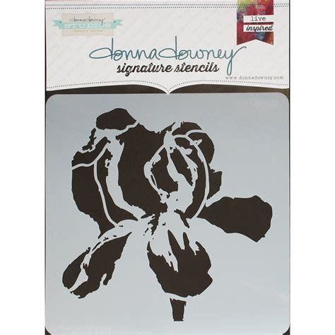 Donna Downey Signature Stencils 8 5x8 5 Iris Pk 2 Donna Downey