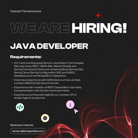 tangent technologies on linkedin javadeveloper hiring techcareers