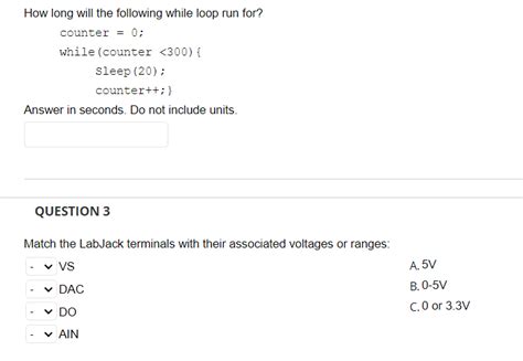 Solved How Long Will The Following While Loop Run For Chegg
