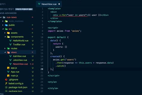 vue js 완벽 가이드 6 api 구현