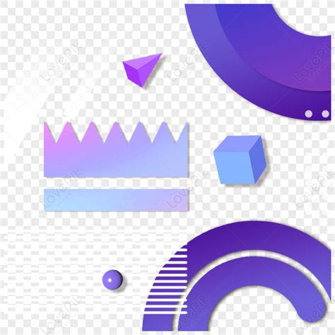 멤피스 기하학적 패턴 테두리 일러스트일주요약보라색 Png 일러스트 무료 다운로드 Lovepik