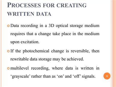 3d Optical Data Storage Ppt