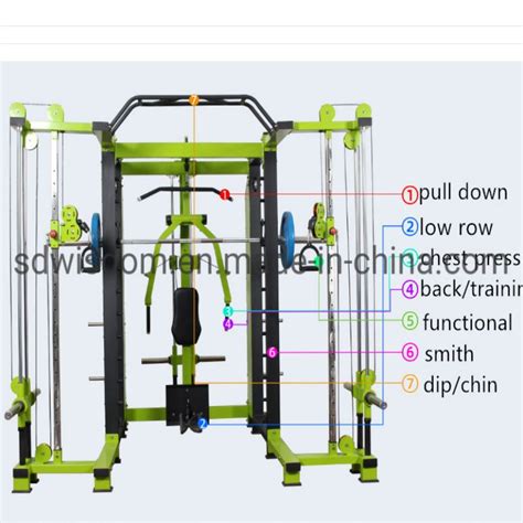 Commercial Gym Equipment Home Workout Multi Function Squat Rack 7 In