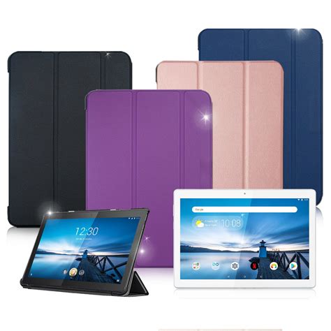 Vxtra Lenovo Tab M10 101吋 經典皮紋三折保護套 平板皮套 Tb X505f Lenovo 聯想 Yahoo奇