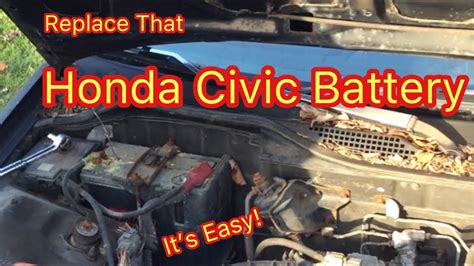 How To Replace A Car Battery Honda Civic 1999 Battery For Ho