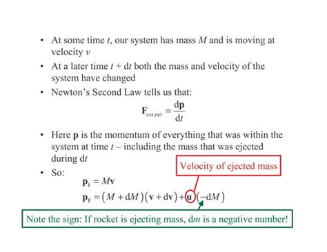 Variable Mass System Pdf Physics Science