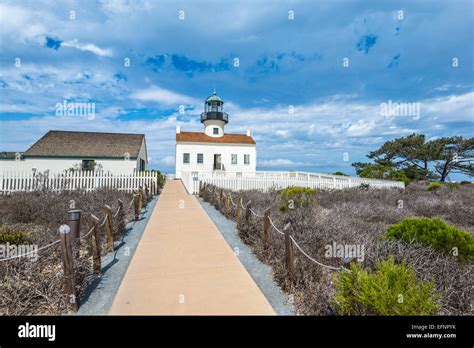 Old Point Loma Lighthouse At The Cabrillo National Monument San Diego