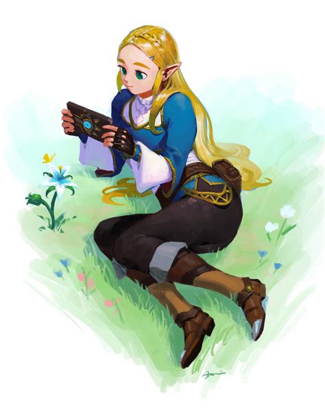 Zelda And The Sheikah Slate R Nintendowaifus
