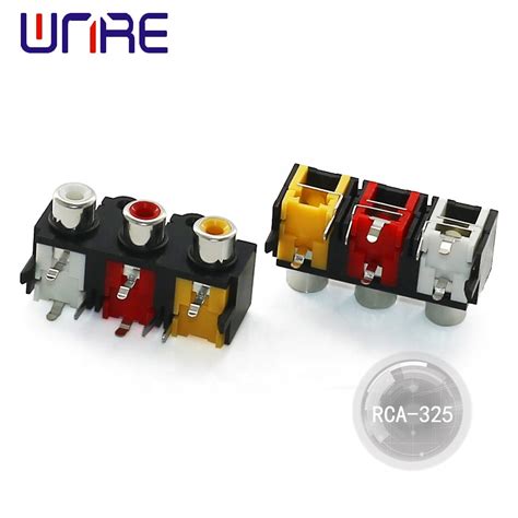 China Wholesale Female Rca Socket Pcb Mount Cable Connector For Dvdtv