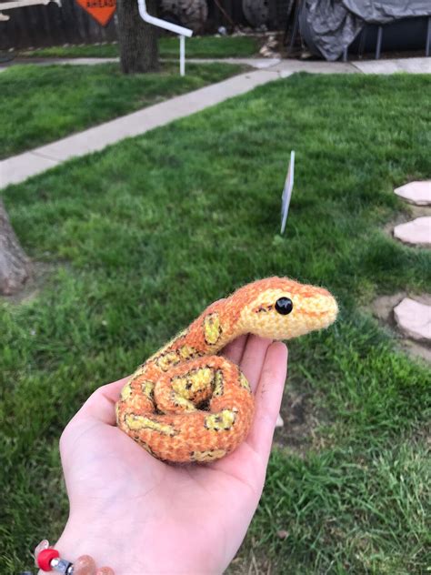 Crochet Ball Python Etsy