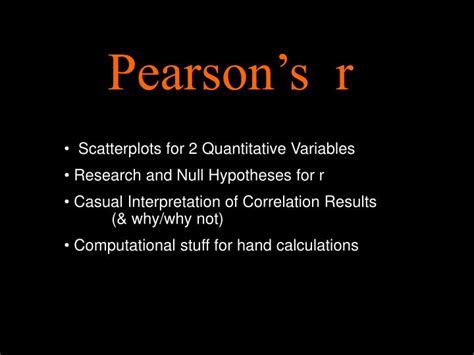 PPT Pearsons R PowerPoint Presentation Free Download ID 1305064