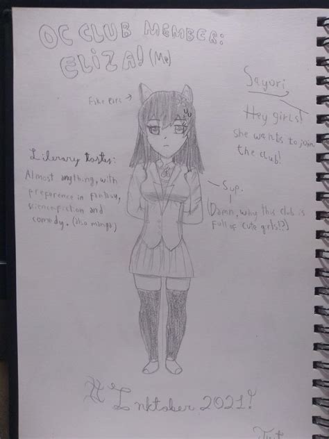 The New Oc Member Eliza Me Inktober 2021 Rddlc