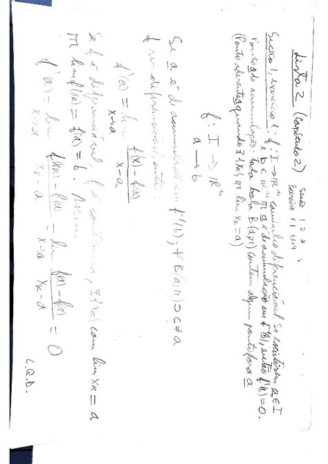 Exercícios De Analise No Rn Docsity