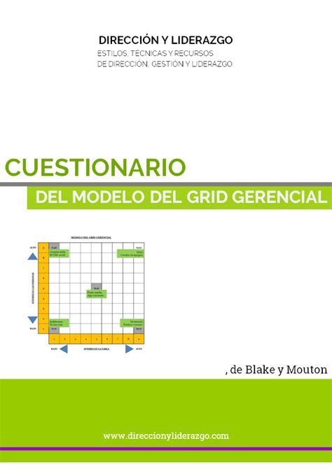 Cuestionario grid gerencial Dy L UN CUESTIONARIO DISEÑADO