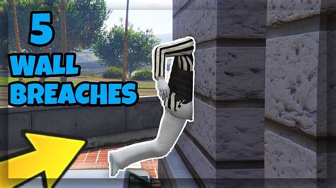 5 WALL BREACHES GTA 5 ONLINE YouTube